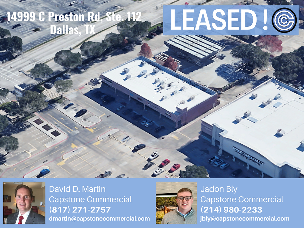 Congratulations to David Martin and Jadon Bly on their recent lease on ...