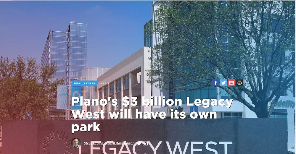 Plano's $3 billion Legacy West will have its own park