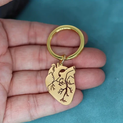 Anatomical Heart Pendant Keychain | Liv Perfusion