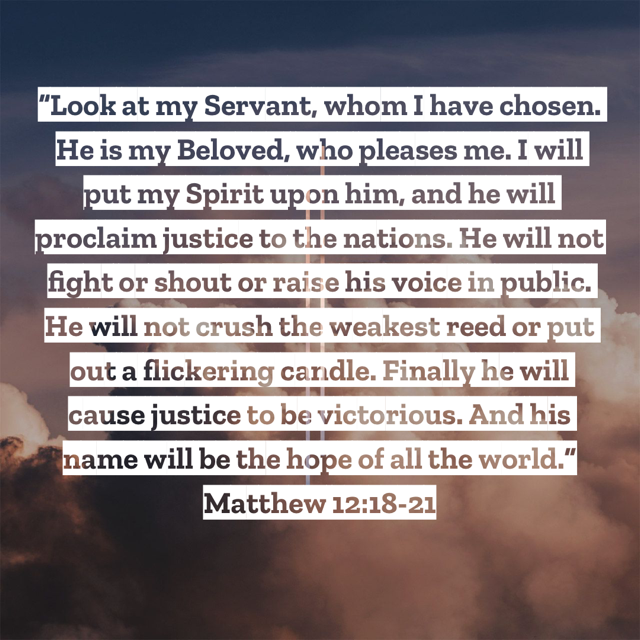 March 29, 2024 - Matthew 12:18-21