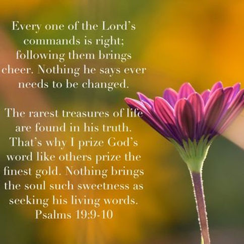 May 8, 2023 - Psalms‬ ‭19:9-10