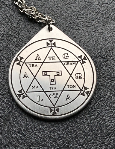 Solomon Hexagram in Steel ~Talisman on Chain | INVOKE