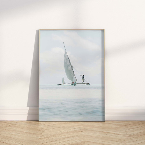 Dhow Coastal Sailing Art Print - Zanzibar Collection | This Wild Soul