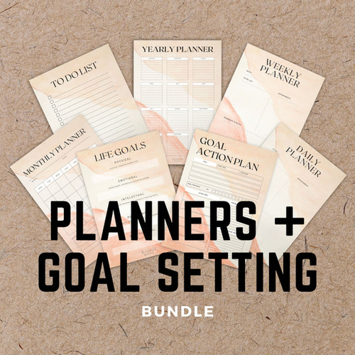 Goal Setting & Action Plan - Planner Bundle | This Wild Soul