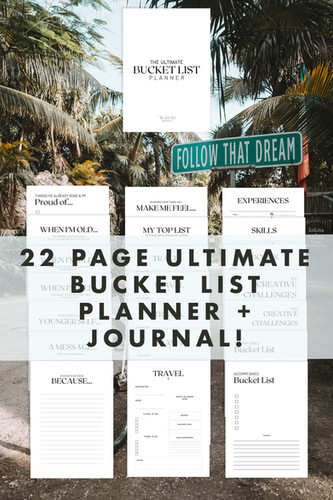 Ultimate Bucket List Journal Planner - Digital/Printable | This Wild Soul