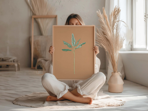 Minimalist Boho Banana Tree - Watercolour Art Print | This Wild Soul