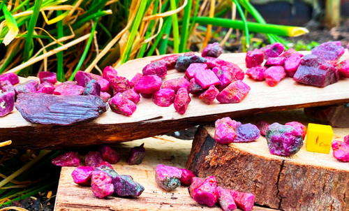 Raw ruby July birthstone, Anniversary ruby, raw ruby gems, rough ruby ...