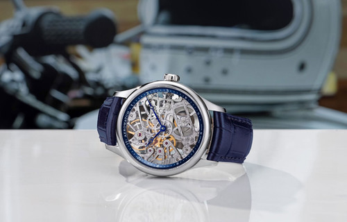 Aerowatch Renaissance Skeleton Blue optional Skeleton Classic silver ...