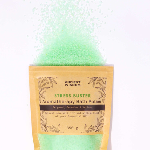 Aromatherapy Bath Potion in Kraft Bag 350g - Stress Buster | Bath Body Shop