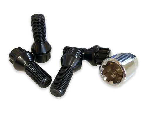Extended Locking Wheel Bolt Set - MQB Wheel Spacer Kits | Sprogley ...