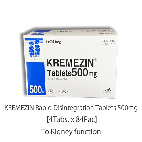 KREMEZIN Rapid Disintegration Tablets 500mg [4Tabs. x 84Pac]To Kidney ...