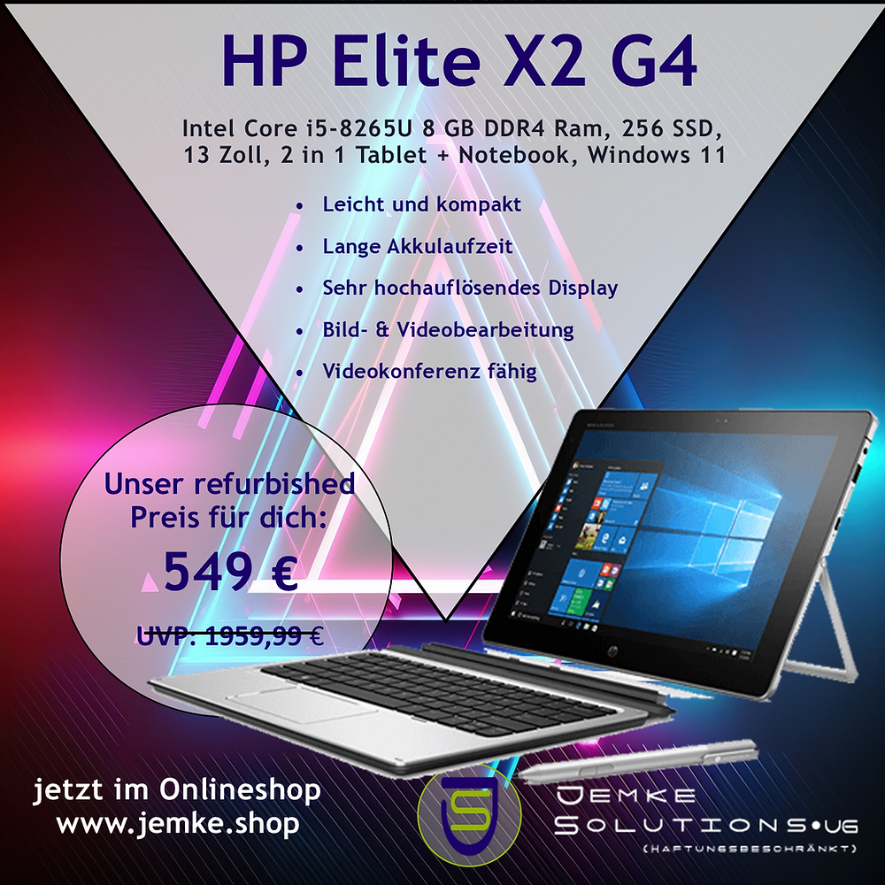 2-in-1-Deal: HP Elite x2 G4 - Notebook und Tablet in einem