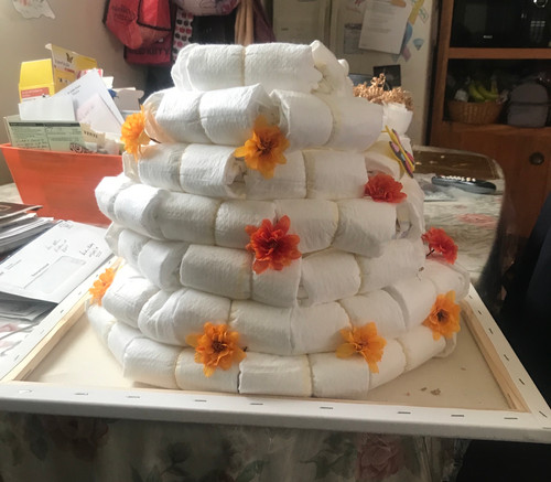 Beehive Diaper Cake with Honey Pot | Unique Diaper Cakes