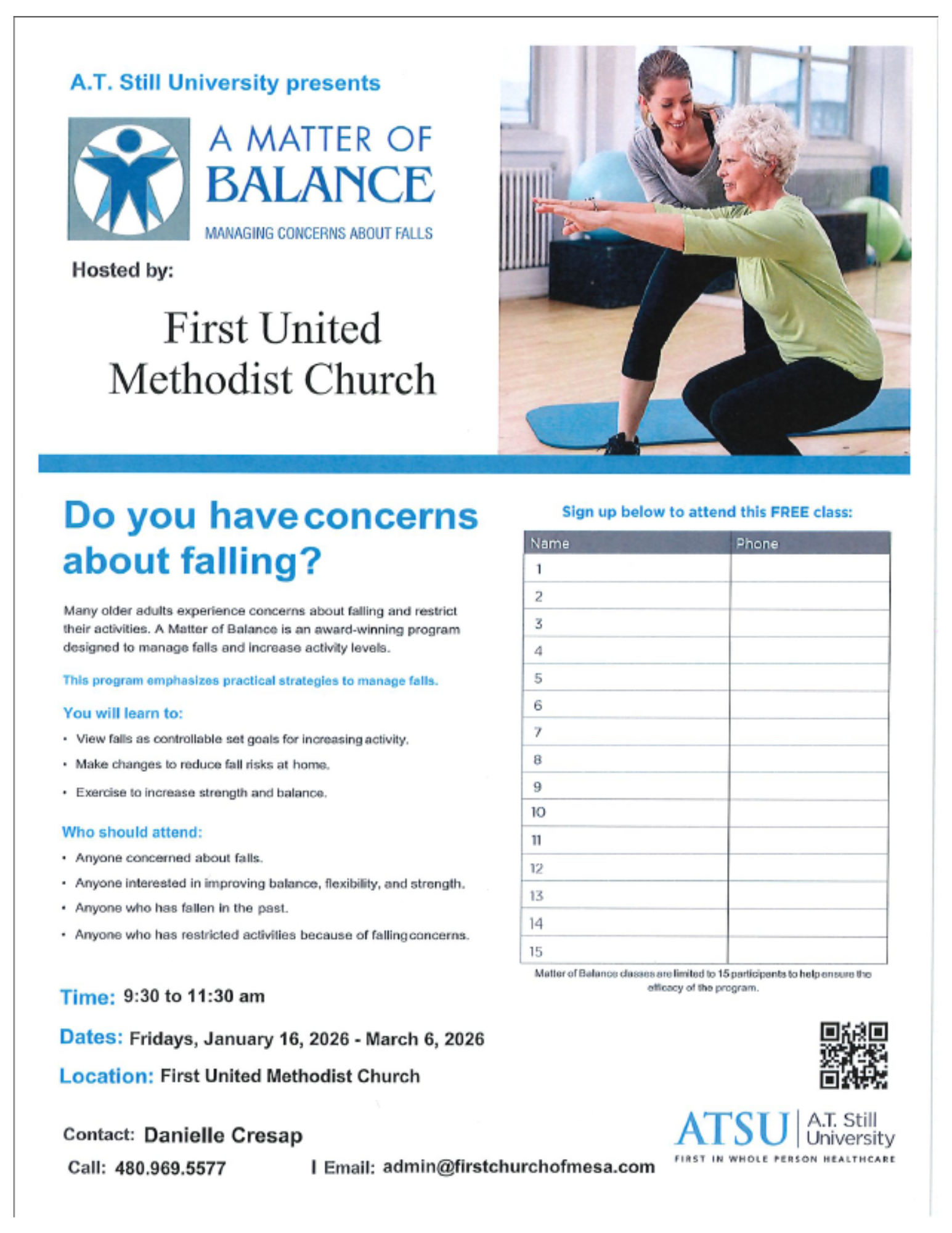 A Matter of Balance | First United Methodist Church of Mesa