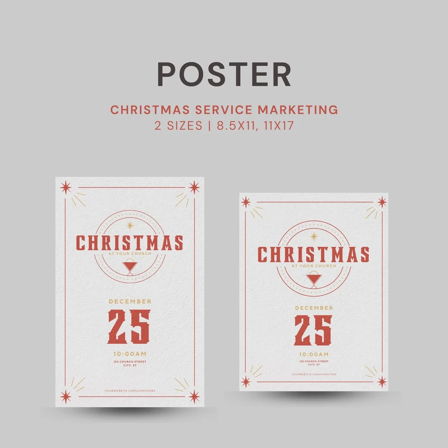 Christmas Template Bundle | For the Love