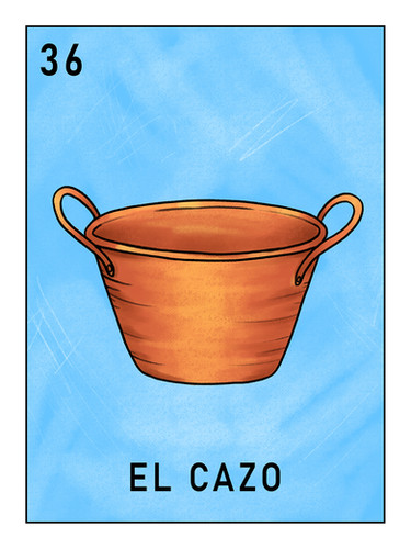 El Cazo Loteria Print | cnavarroillustration