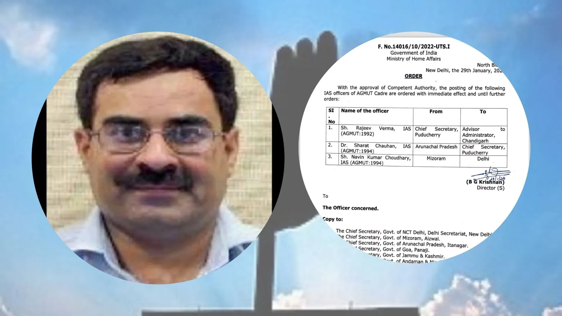 Rajiv Verma appointed as New Advisor for Chandigarh