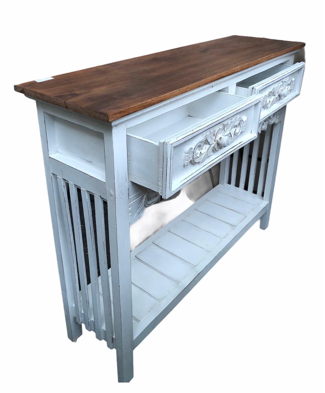 2 drawers console table