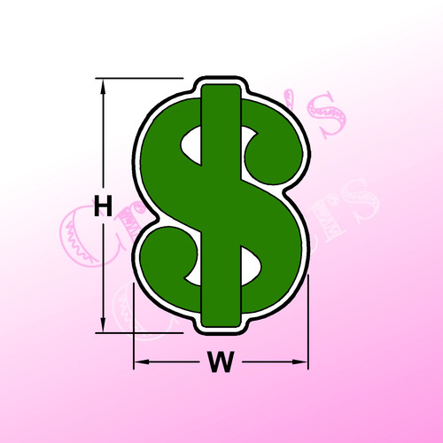 3D STL File Download - Dollar Sign - Cookie Cutter Outline | criders ...