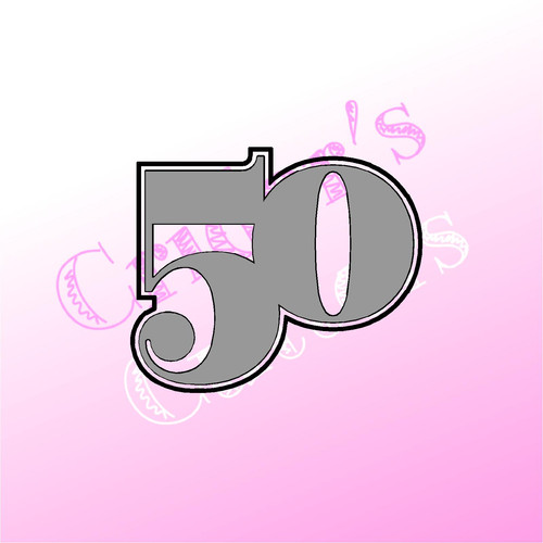 Number 50 - Cookie Cutter | criders-creations