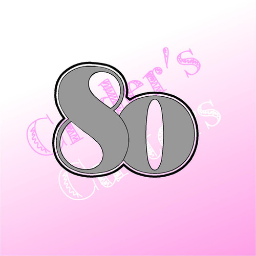 Number 80 - Cookie Cutter | criders-creations