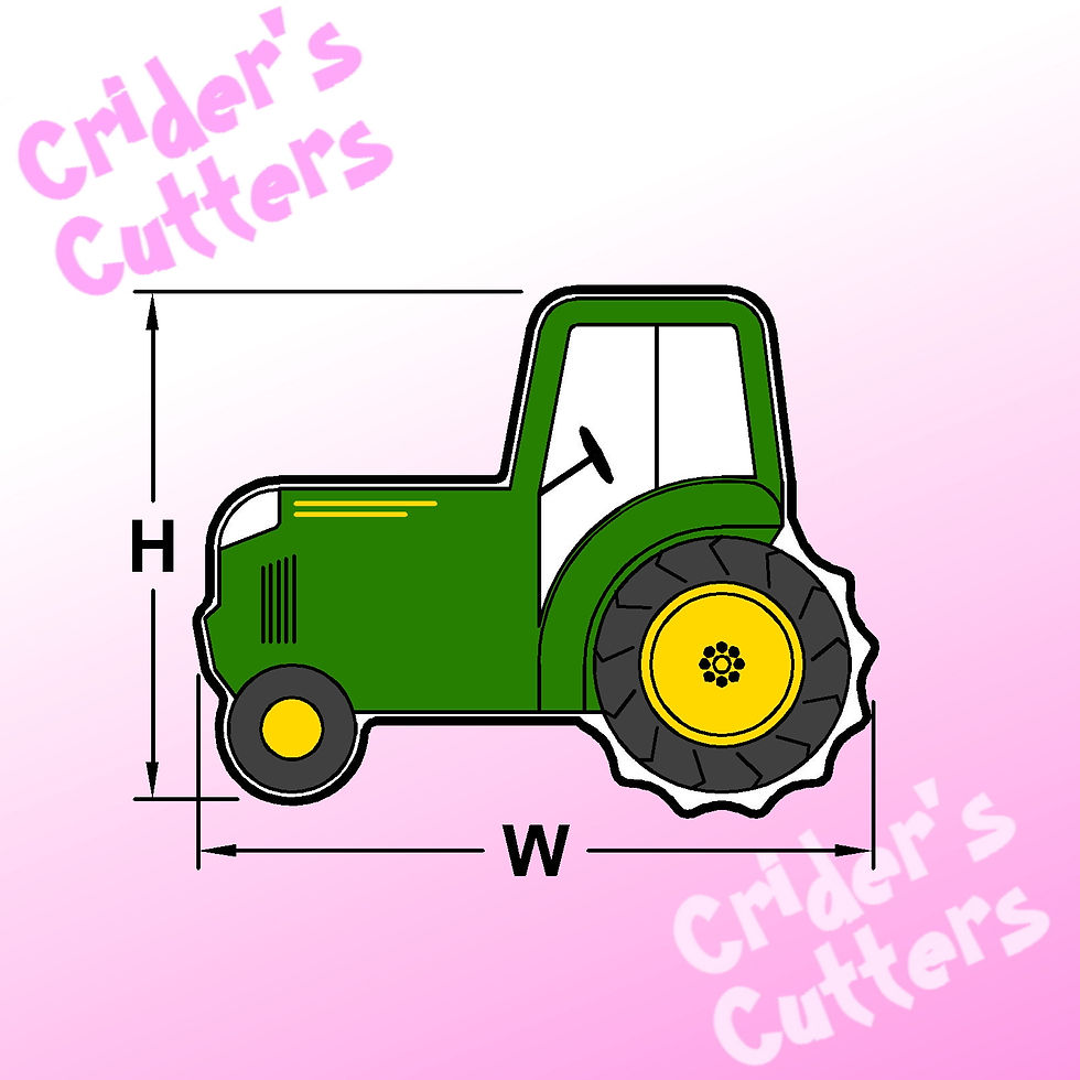 3D STL File Download - Farm Tractor - Cookie Cutter Outline | criders ...
