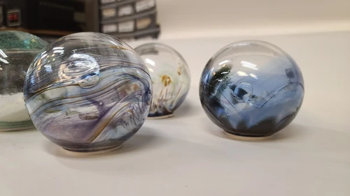 8" Memory Balls | Miartglass.com (Mare Island Art Glass)