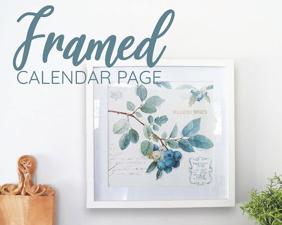 framed calendars