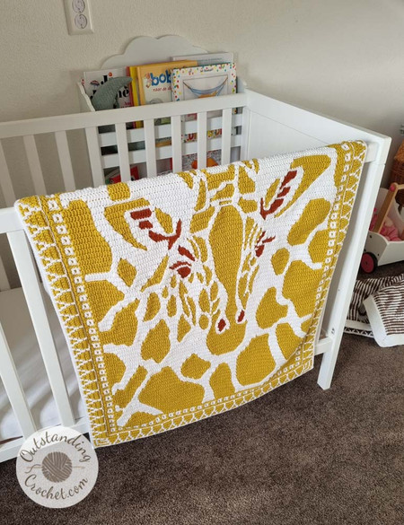 Giraffe Blanket Mosaic Crochet Pattern