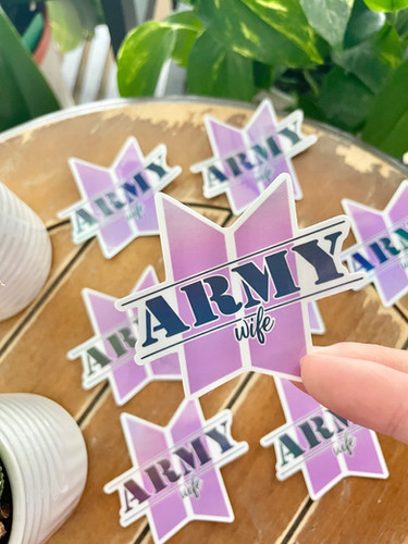 ARMY Wife Sticker | Instadraw