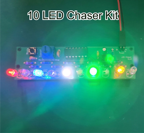 10 LED Chaser Lights Electronic Kit | Electronics Kit Shop