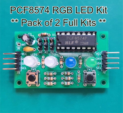 PACK OF 2 PCF8574 RGB LEDs and I/O Port Expander Module kits ...