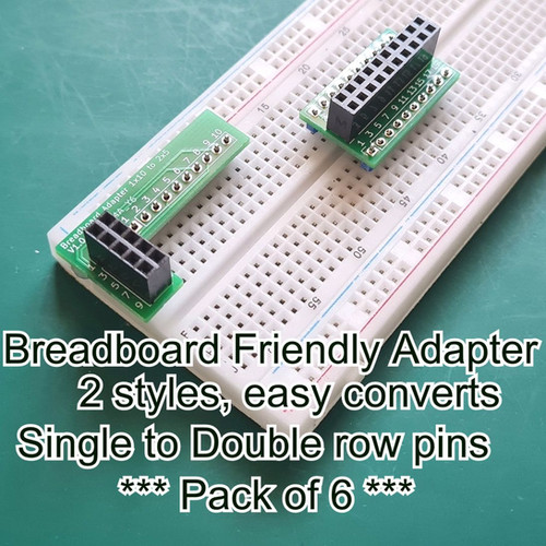PACK OF 6 Breakout Breadboard Friendly Adapters | Electronics Kit Shop