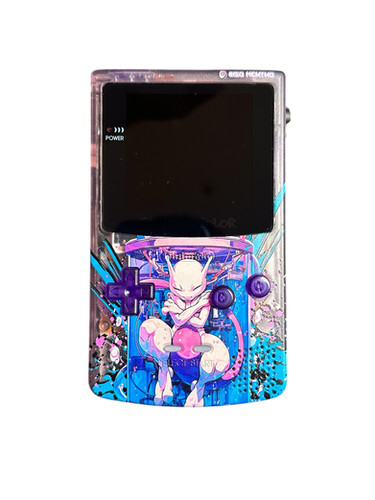 Mewtwo Custom Nintendo Gameboy Color | Poke Swagg Shop