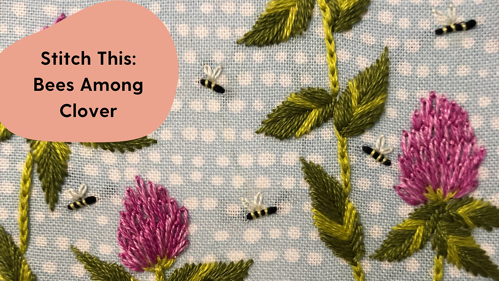 Create a Buzzing Garden with MCreativeJ's New Embroidered 'Bees Among ...