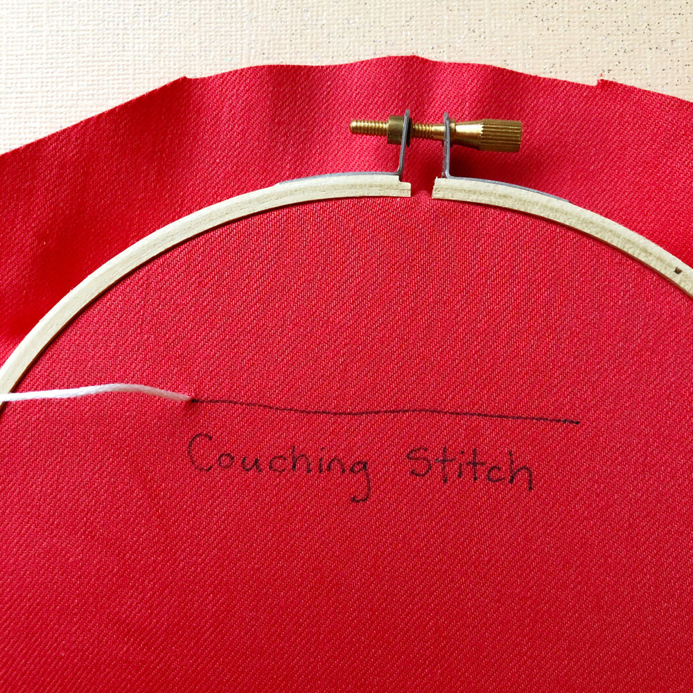 How To Embroider The Couching Stitch - A Video Tutorial