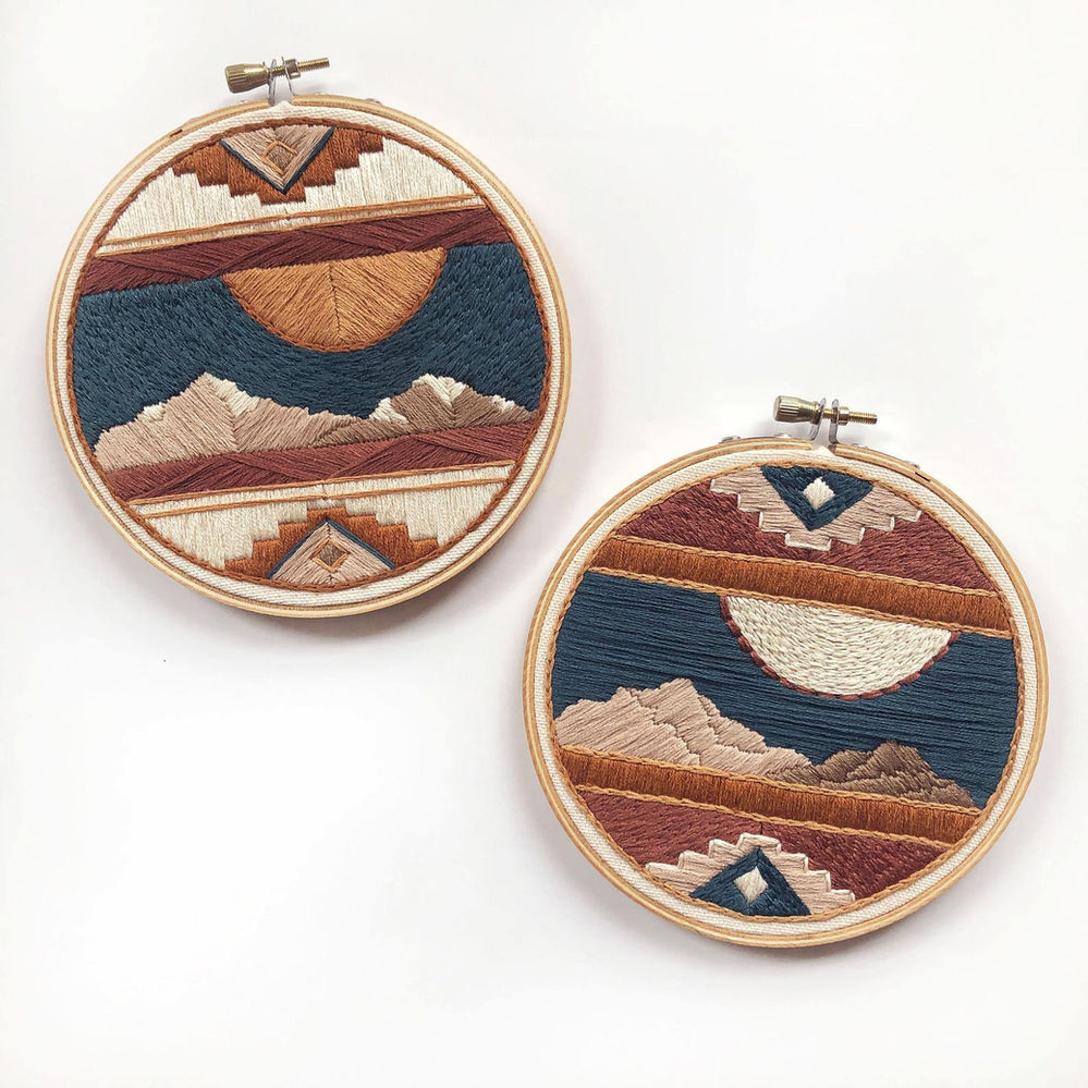 15 Landscape Embroidery Patterns & Kits to Celebrate Earth Month