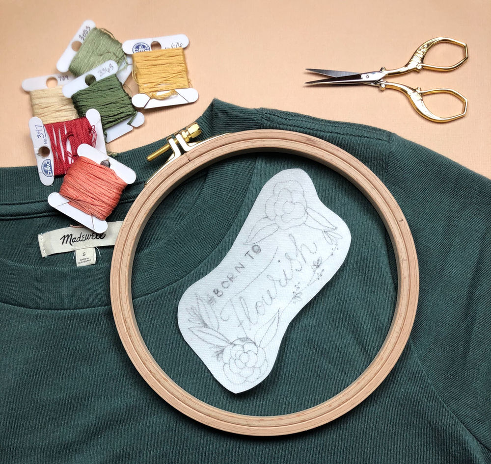 How To Embroider a T-Shirt- A DIY Tutorial