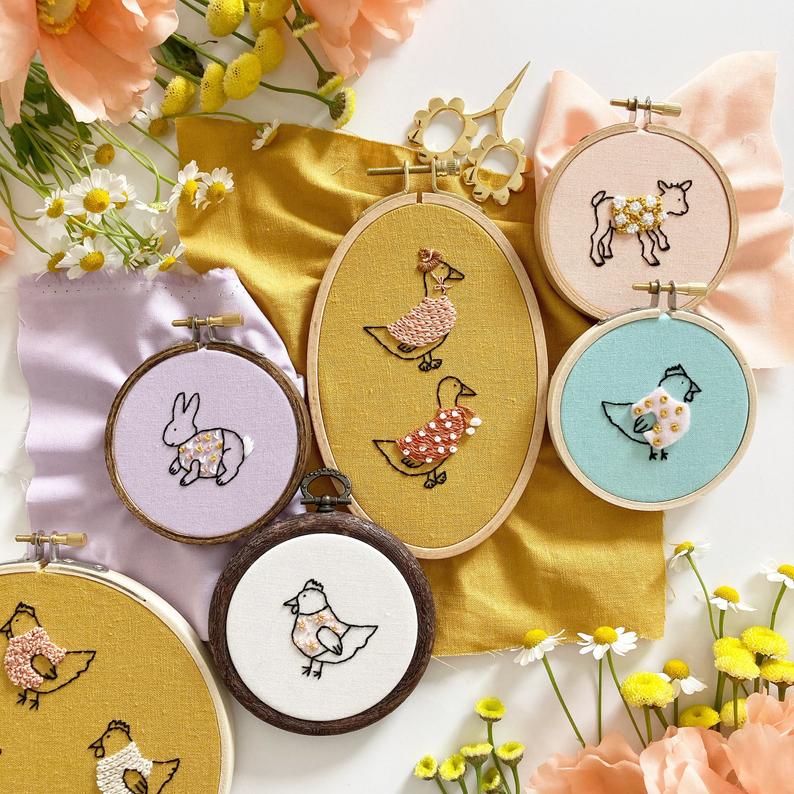 12 Embroidery Patterns to Celebrate Spring with Stitches