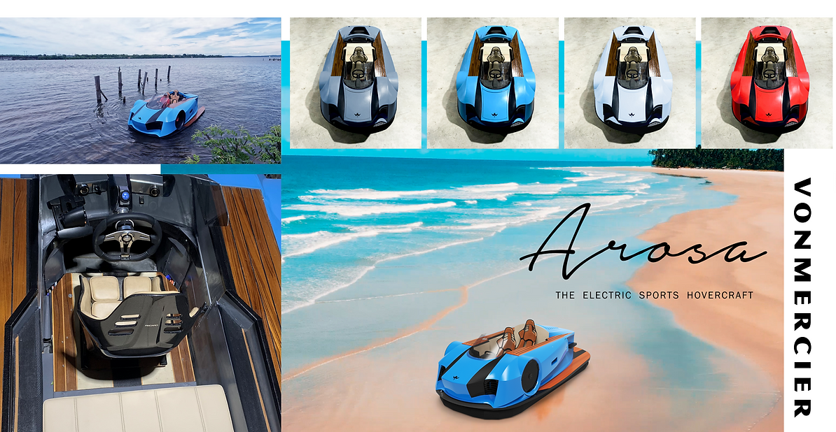 This Innovative Electric Hovercraft Looks Like a Luxury Sports Car