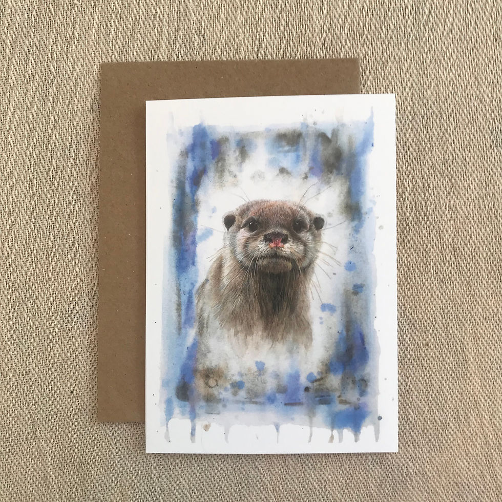 Otter card | penelfineart