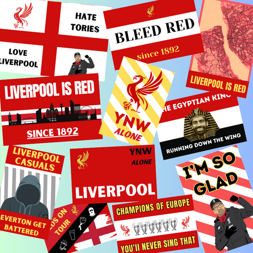 Liverpool Bundle x 50 stickers | Uk Football Stickers