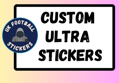 CUSTOM FOOTBALL STICKERS x 50 | Uk Football Stickers
