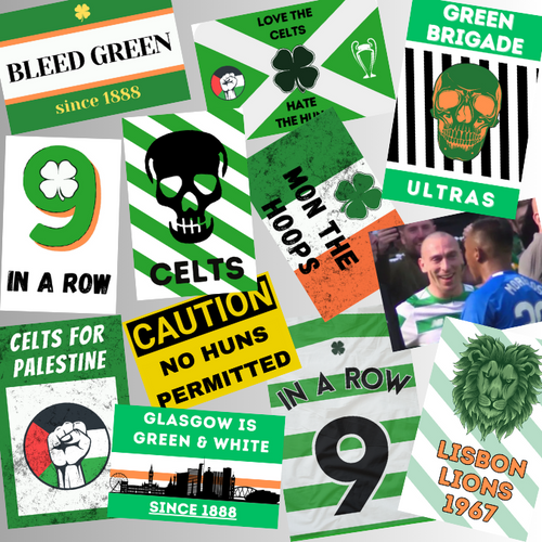 Glasgow Celtic sticker bundle x 50 | Uk Football Stickers