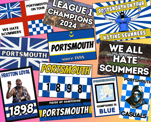 Portsmouth FC stickers , 50 x football sticker Bundle | Uk Football ...