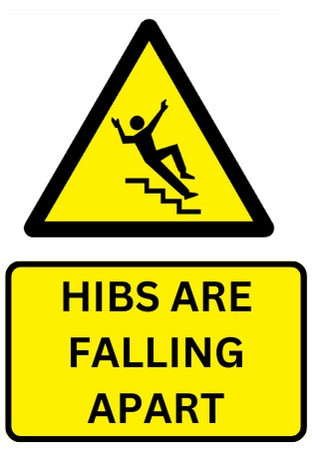 Hibs are falling apart | Uk Football Stickers