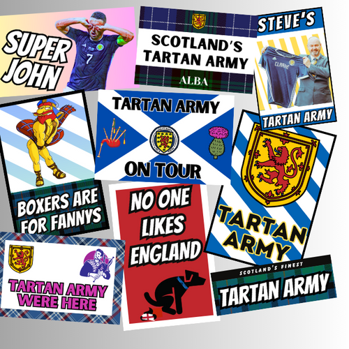 Scotland, Tartan Army, 50 football sticker ultra Bundle | Uk Football ...