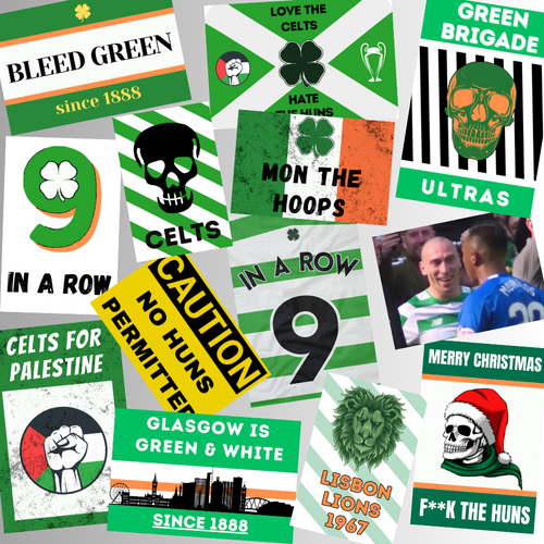 Glasgow Celtic sticker bundle x 50 | Uk Football Stickers