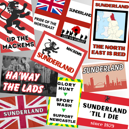Sunderland 50 sticker Bundle | Uk Football Stickers