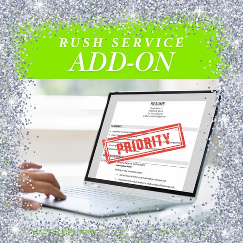 Rush Fee - Add On | Federalresumeslayer